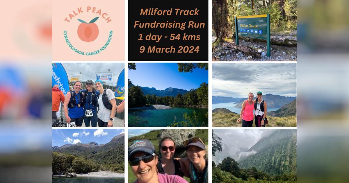 Running the Milford for Talk Peach - Givealittle