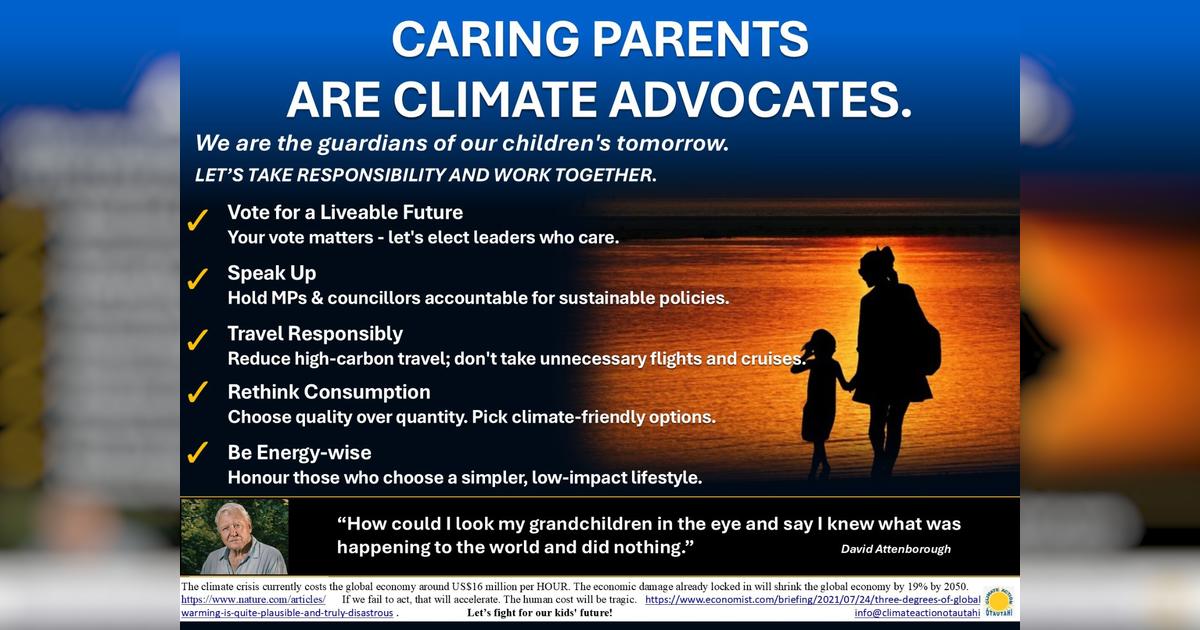 CARING PARENTS are CLIMATE ADVOCATES - Givealittle