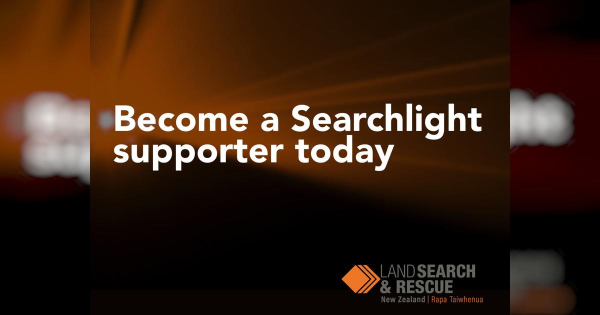 Become a Searchlight supporter for Land Search and Rescue - Givealittle
