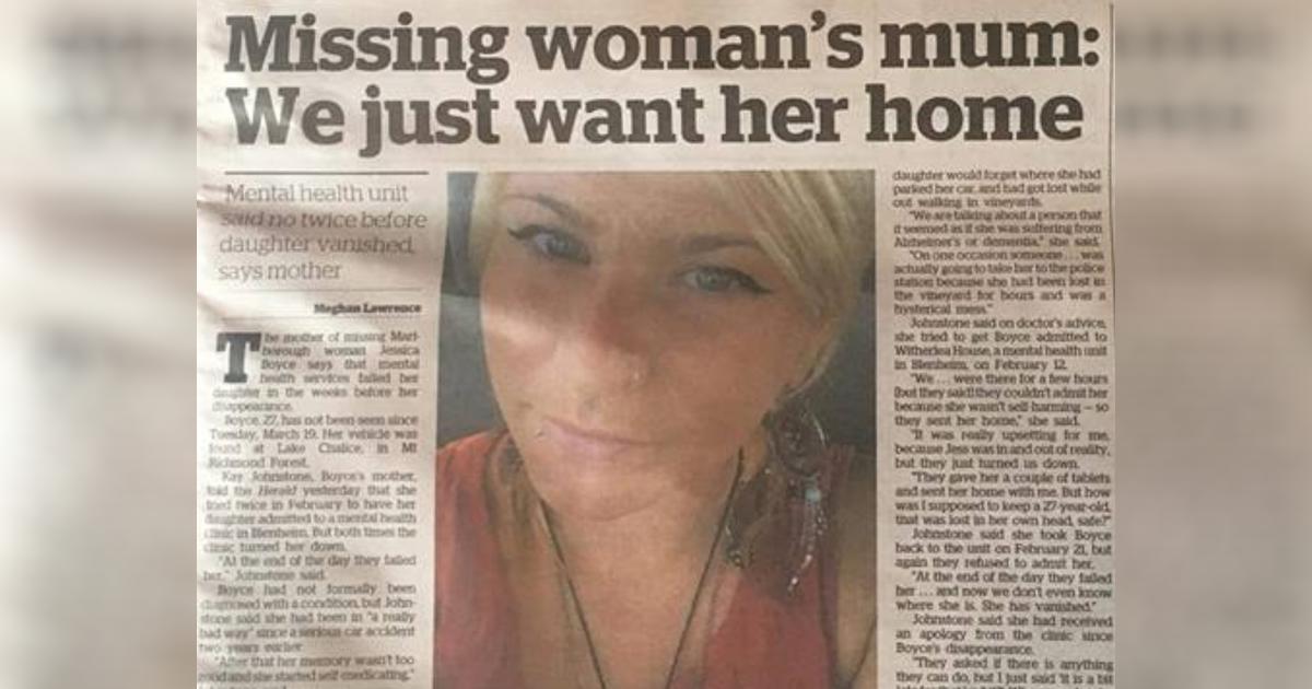 Raising Reward Money to Help Find Jessica Boyce - Givealittle