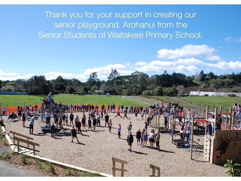 Waitakere Primary School Senior Playground - Givealittle