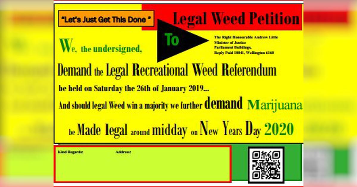 Let's make weed legal - Givealittle