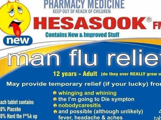 Man Flu Pathetic-ness! - Givealittle