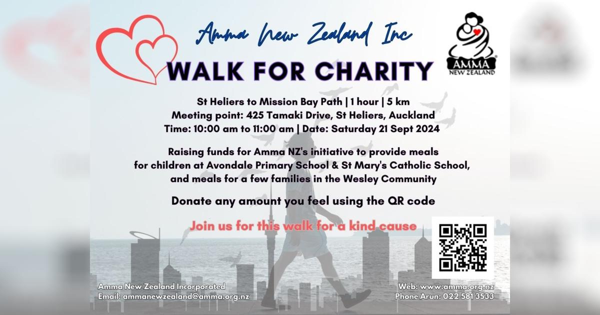 Amma New Zealand's walk for charity - Givealittle