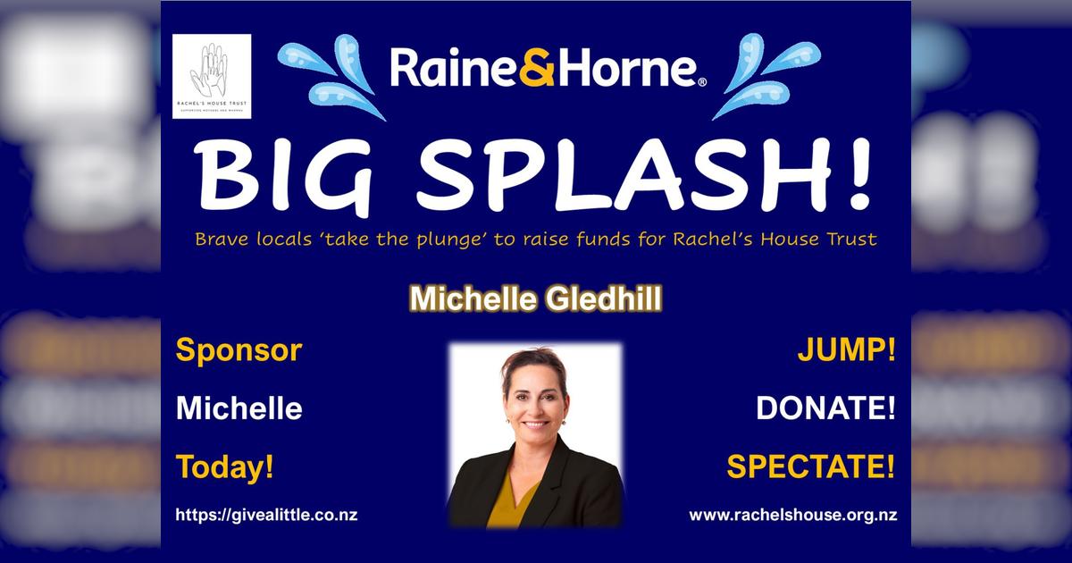 Michelle Gledhill's Big Splash for Rachel's House - Givealittle