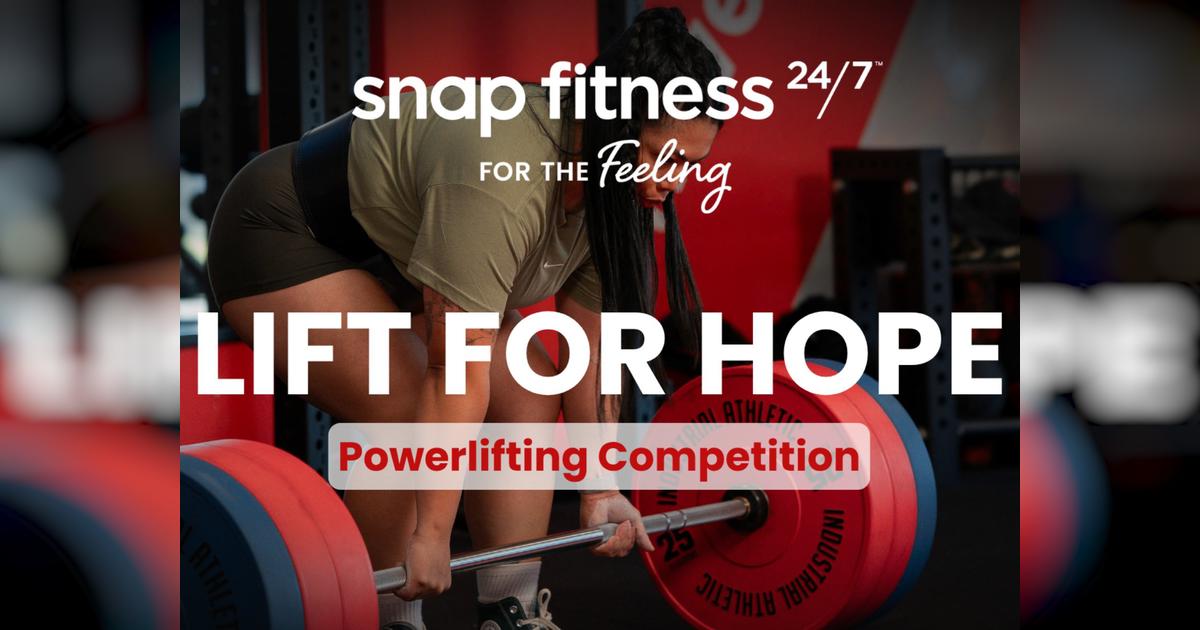 Lift For Hope - Snap Fitness McCarthy Group - Givealittle